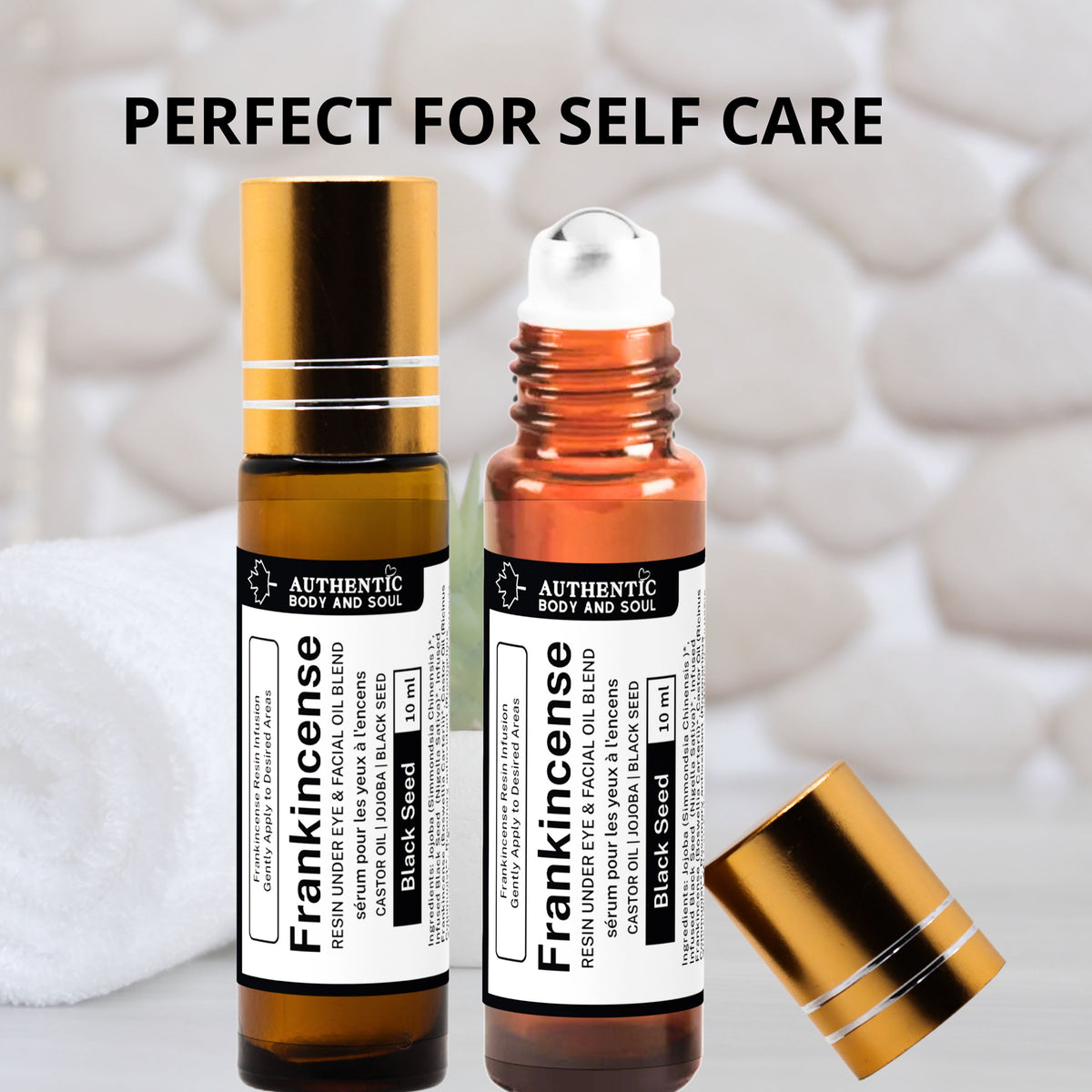 Frankincense resin infused castor oil and black seed oil– Authentic Body and Soul