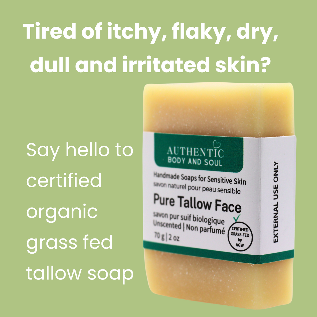 Certified Organic Tallow Soap | Authentic Body And Soul– Authentic Body ...