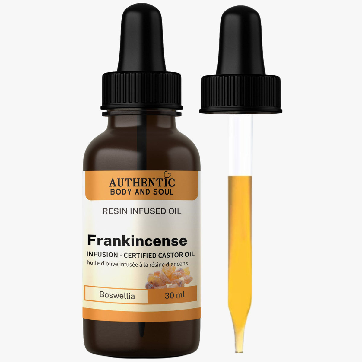 Frankincense Resin Infused Castor Oil - Authentic Body and Soul